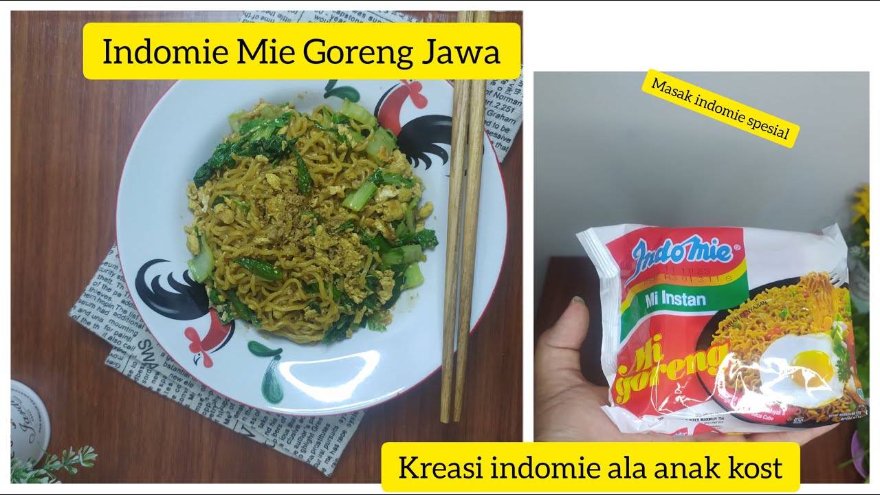 Cara Enak Masak Indomie|| Indomie Mie Goreng Jawa Ala Anak Kost - YouTube