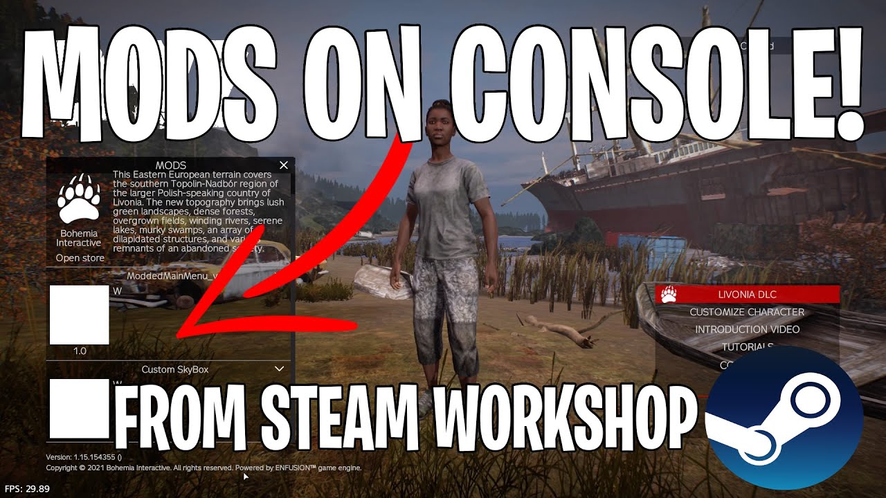 How I Got Mods To Load on Console DayZ (Using Steam Workshop) - YouTube