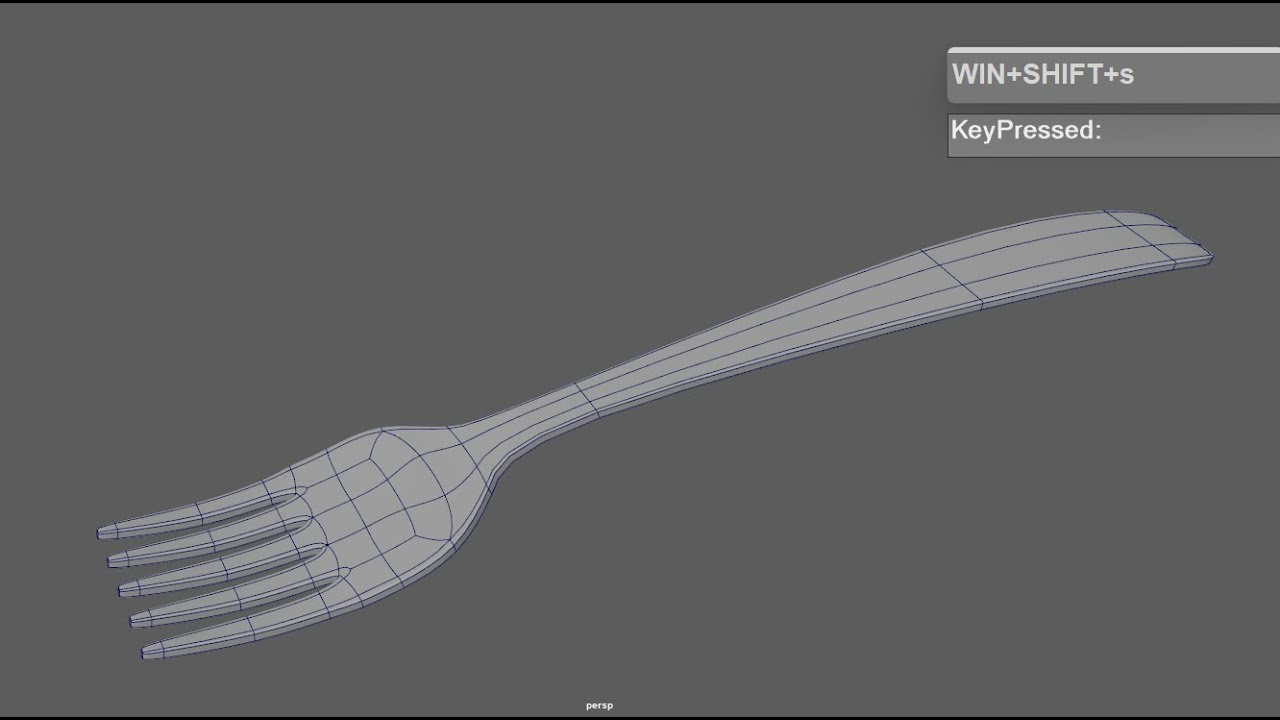 How to model a Fork in Maya - YouTube