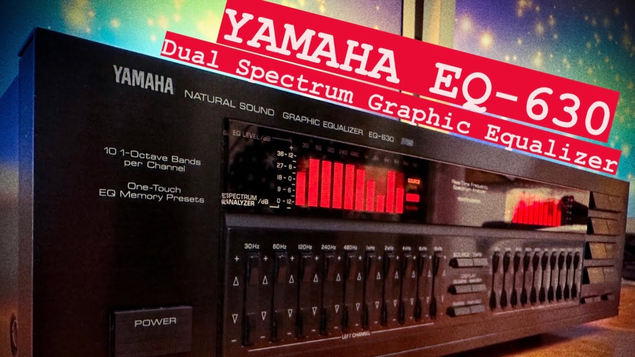 YAMAHA EQ-630 Dual Spectrum Stereo Grphic Equalizer Demo - YouTube