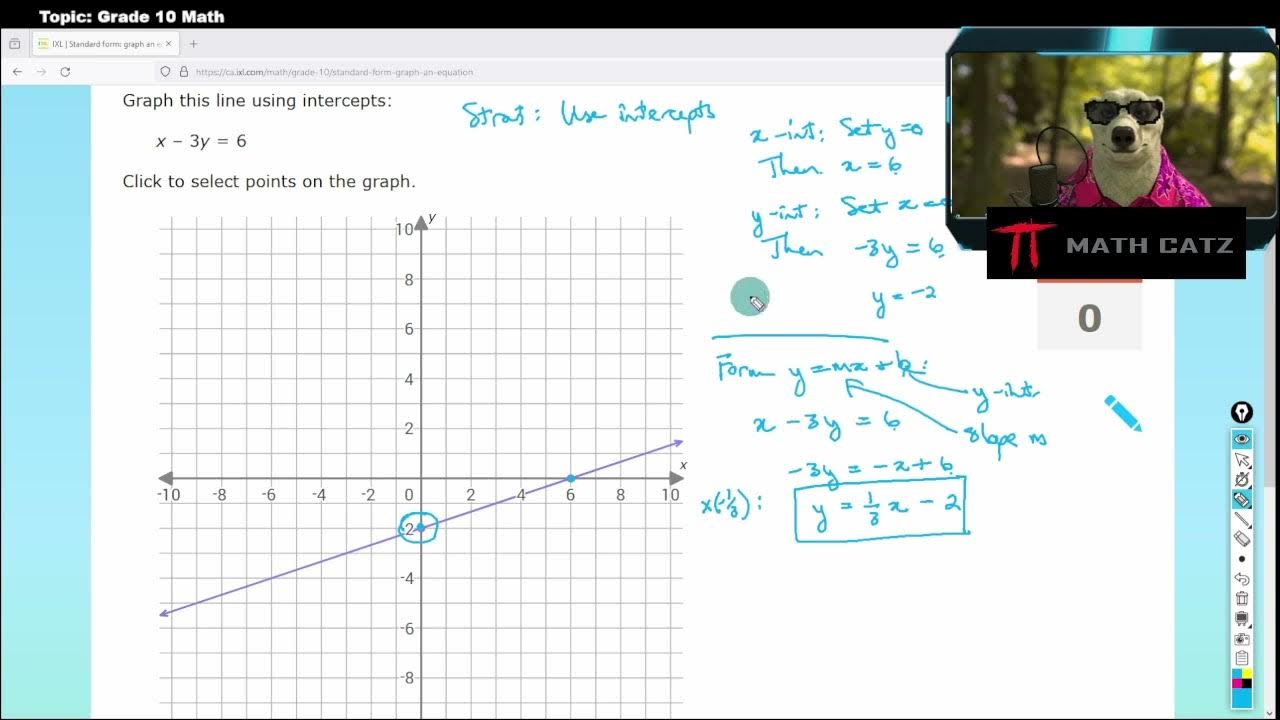 Grade 10 Tutorial - Graphing linear functions - YouTube