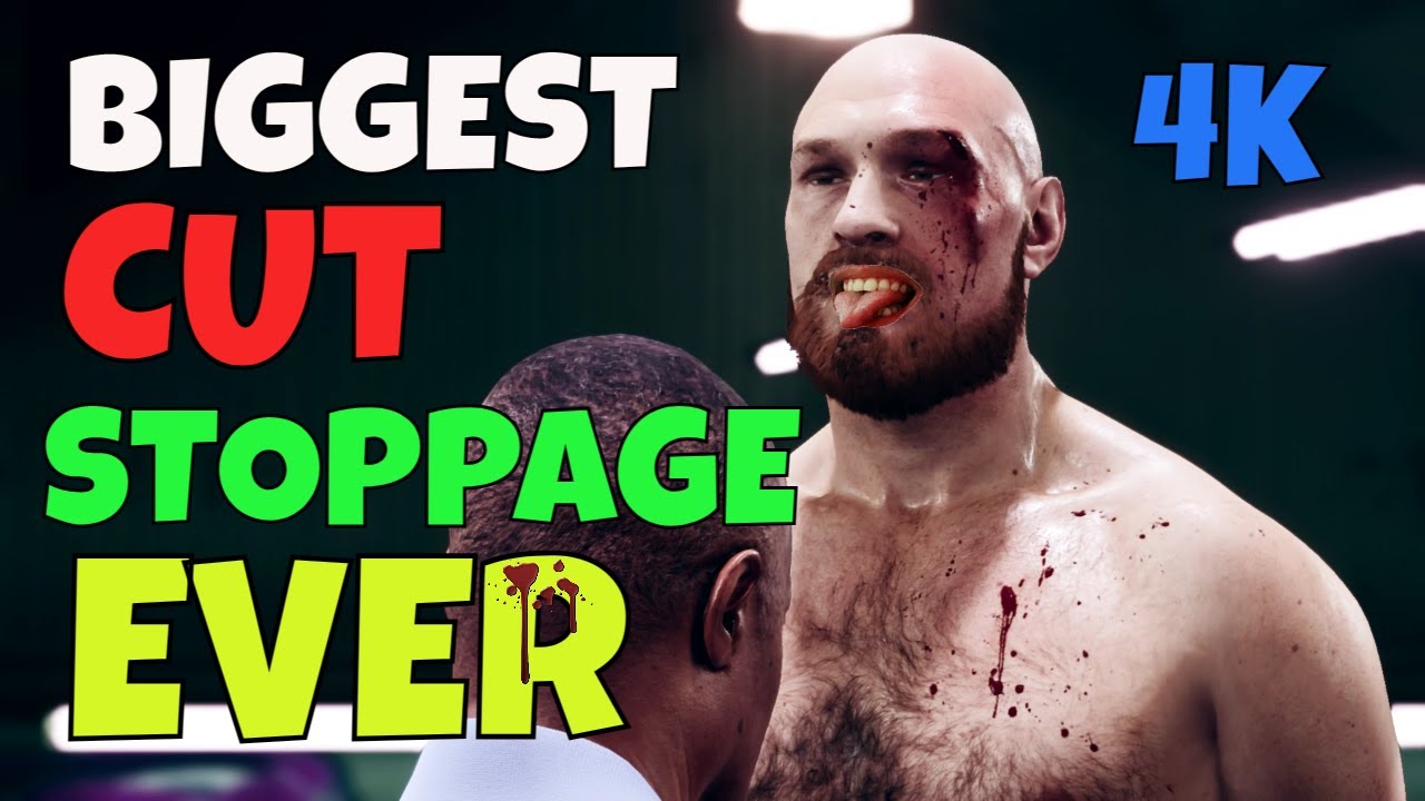 BIGGEST CUT STOPPAGE Undisputed Boxing (ESBC) #undisputedboxing - YouTube