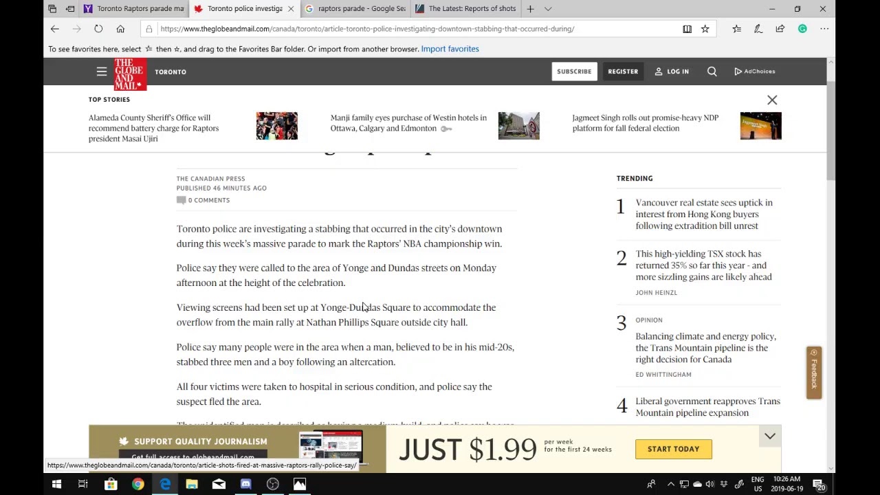 Raptors Parade Aftermath!! Garbage and Gunshots!! - YouTube