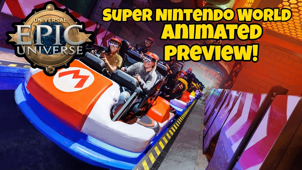 Universal's Epic Universe Super Nintendo World Animated Preview! - YouTube