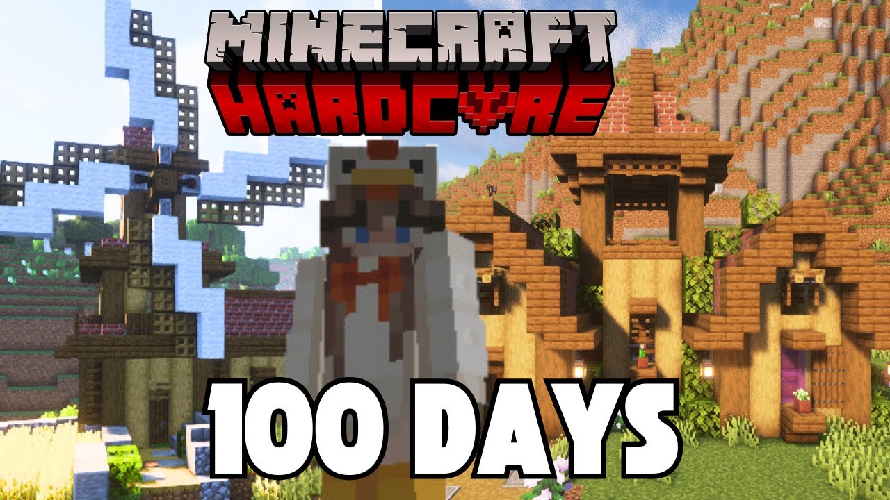I Survived 100 Days In Hardcore Minecraft - YouTube