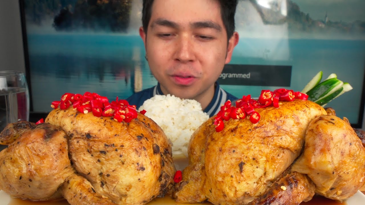 WHOLE ROTISSERIE CHICKEN | LECHON MANOK MUKBANG HUNGRY VOHN | MUKBANG ...