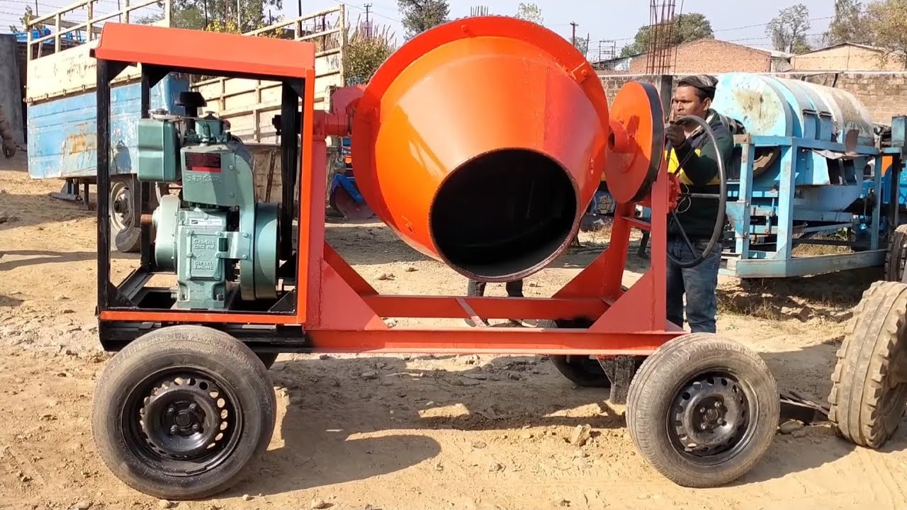 Dabal Gair New Concrete Cement Mixer Machine Menufacturis - YouTube