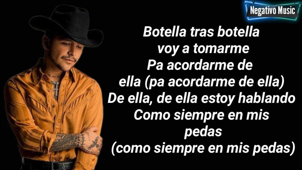 BOTELLA TRAS BOTELLA - GERA MX, CHRISTIAN NODAL - LETRA - YouTube