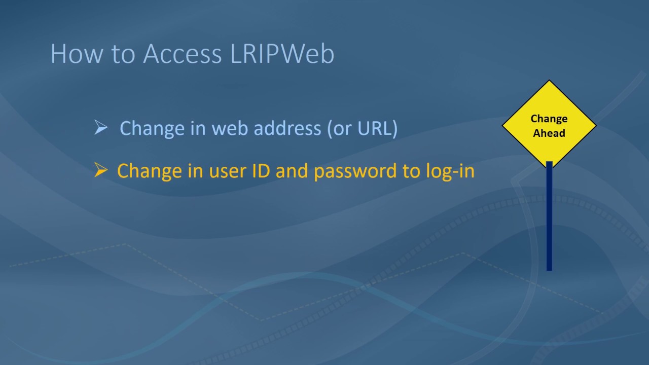 LRIPWeb Application – Introduction to LRIPWeb and View My Work Queue ...