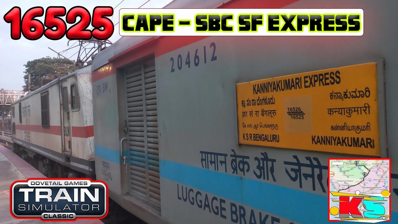 🔴🚂PART - 1 🚦 SRv1.5 🚦 16525 🚦CAPE - SBC SF EXPRESS I Road To 1K 🚂 - YouTube