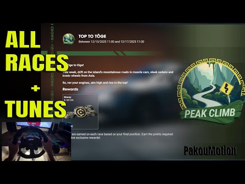 Top to toge LIVE EVENT + TUNES - Test Drive Unlimited Solar Crown - Logitech G923 gameplay