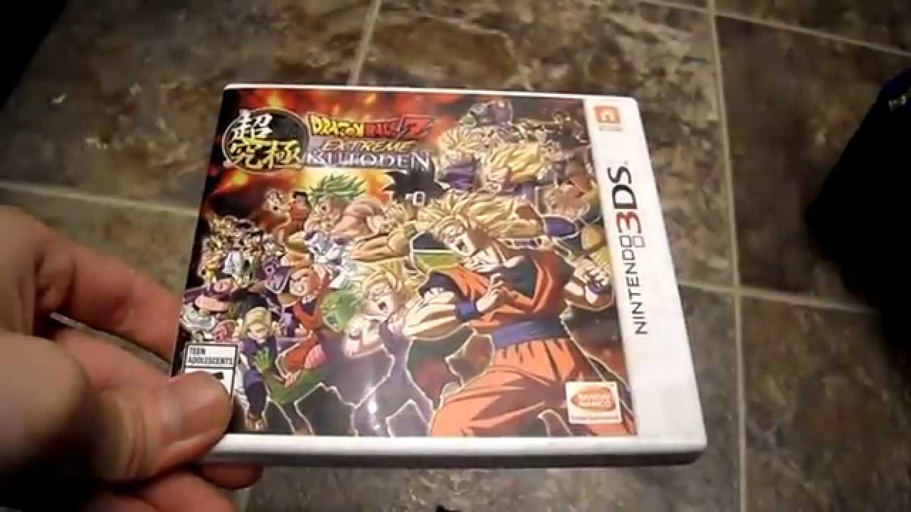Unboxing Dragon Ball Z dragonball DBZ Extreme Butoden Nintendo 3DS ...