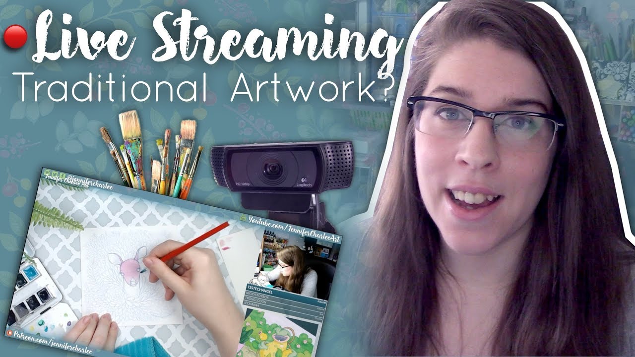 How to Live Stream Traditional Art // On Instagram, Twitch, YouTube ...