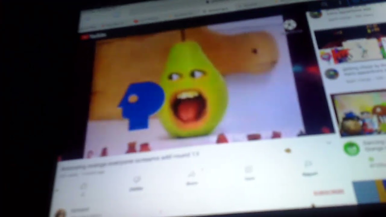 Annoying orange everyone screams add round 14 - YouTube