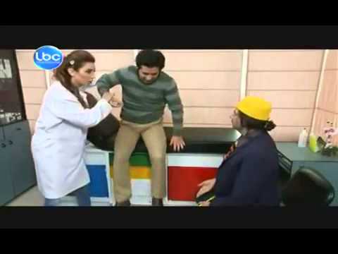 Dolly El Helou Ktir Salbe Show Abou aziz psychiatrist Bloopers - YouTube
