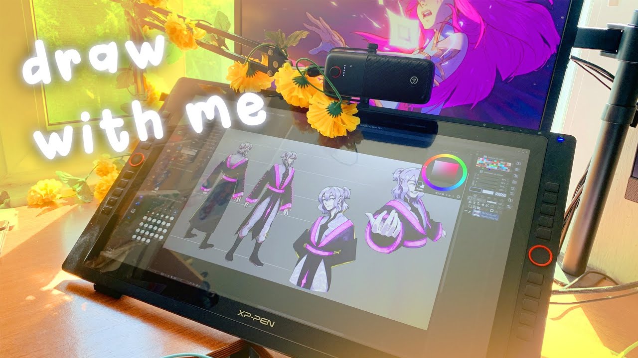 Draw with me: diseño de personaje edition - YouTube