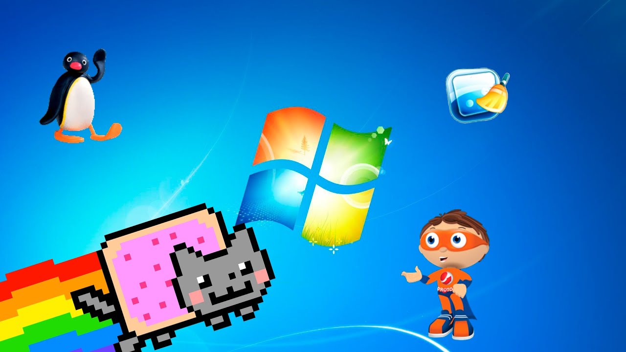 Destruyendo Windows 7 con virus - YouTube