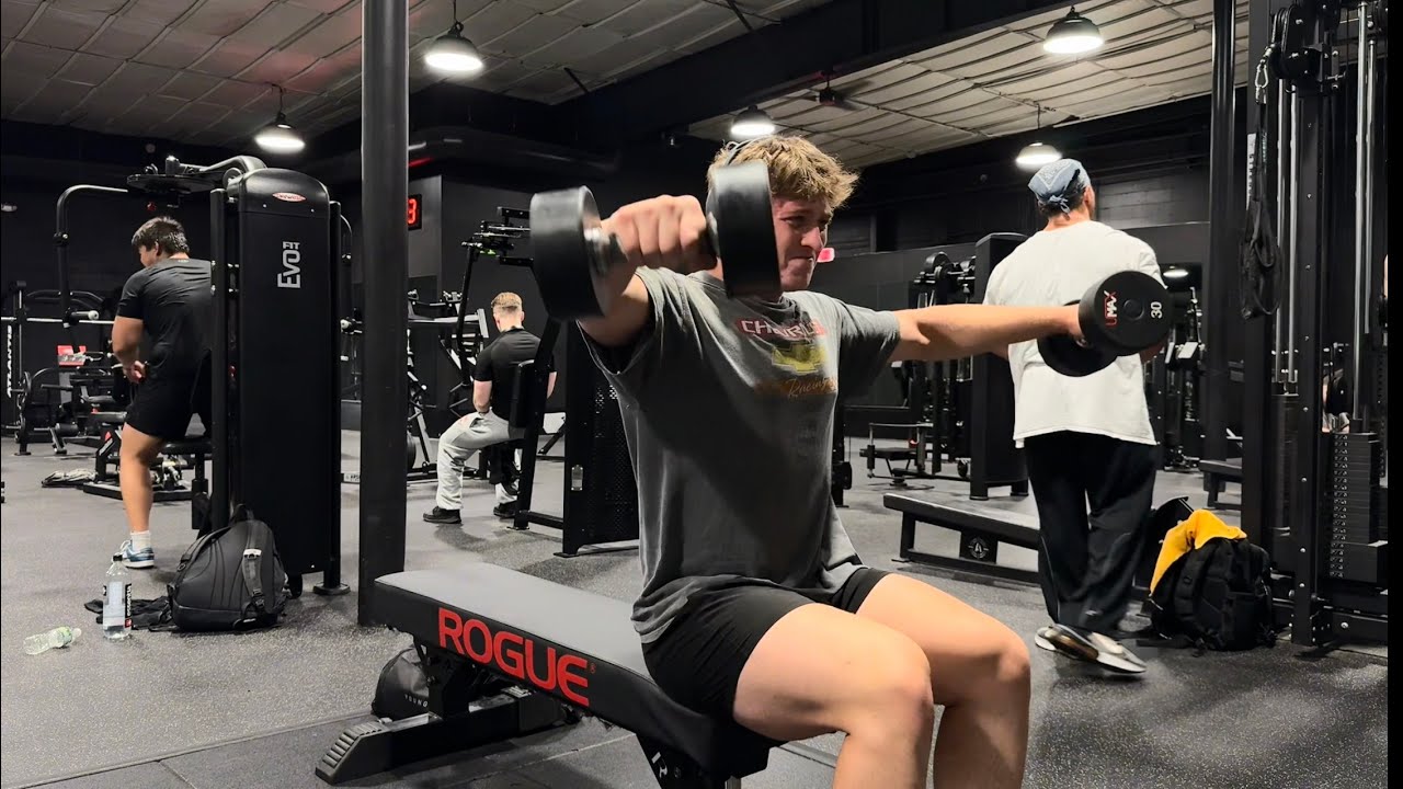 Intense Shoulder Workout - Winter Bulk Day 197 - YouTube