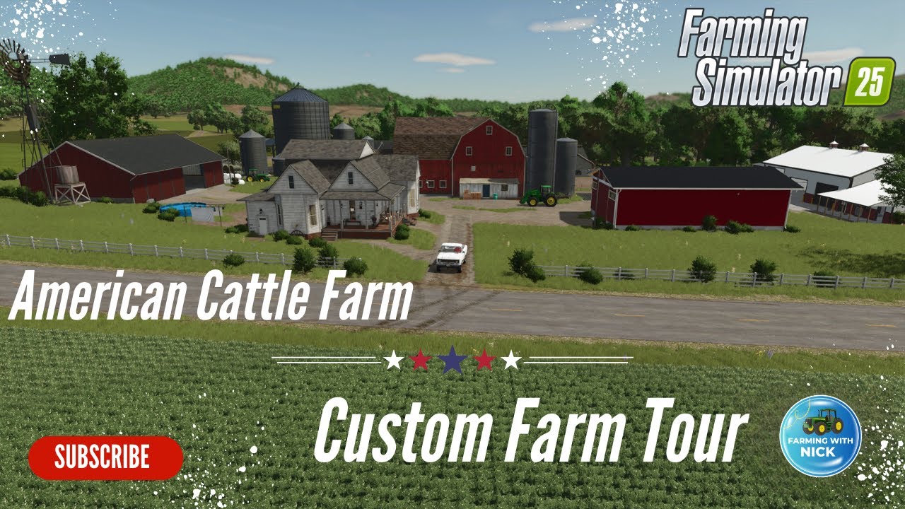 I Created a Custom Cattle Farm Build on Riverbend Springs - YouTube