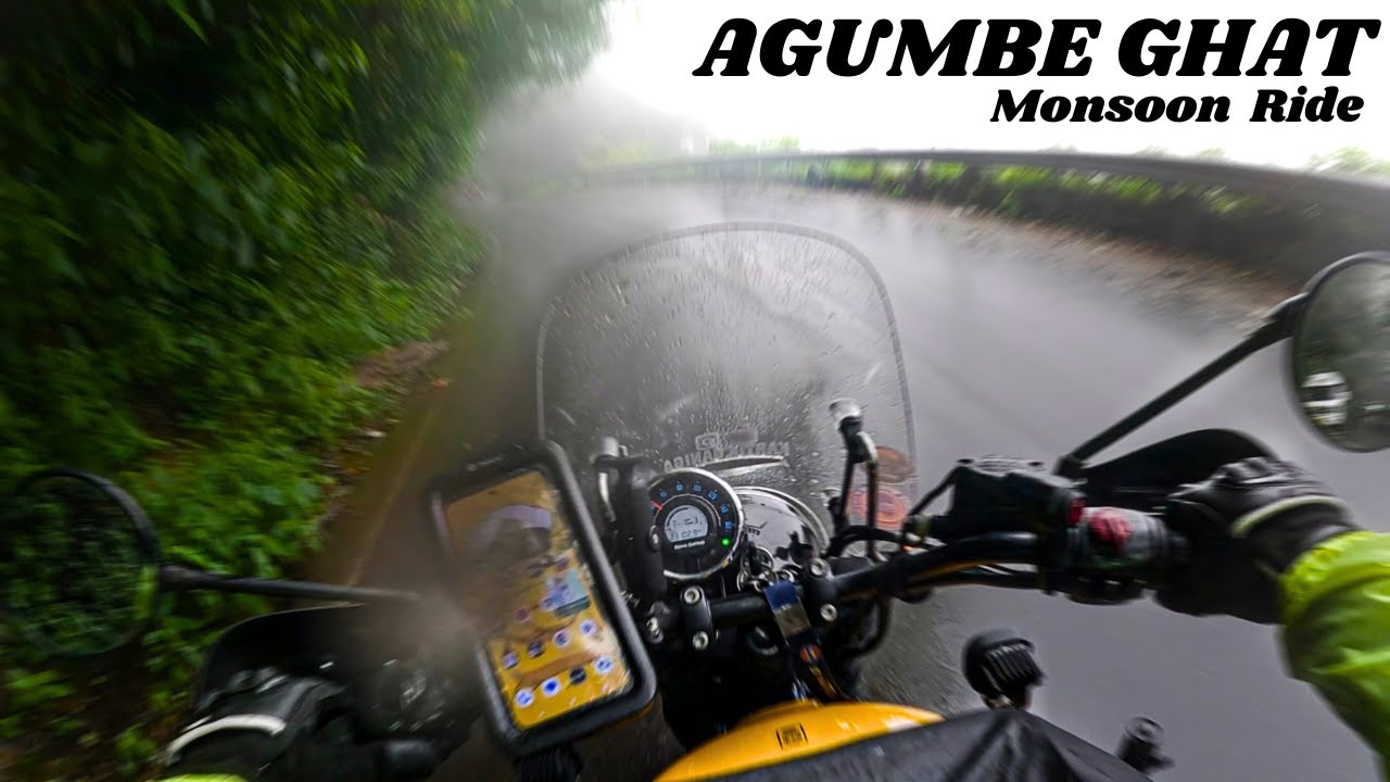 AGUMBE GHAT BIKE RIDE | Monsoon Ride - Meteor 350 - YouTube