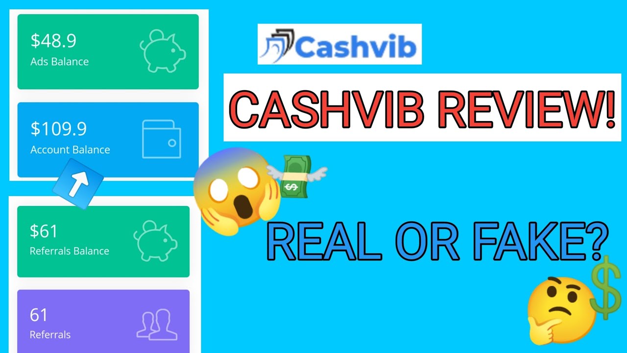 New Earning Website Cashvib 2022 | Cashvib reviews | Legit or scam ...