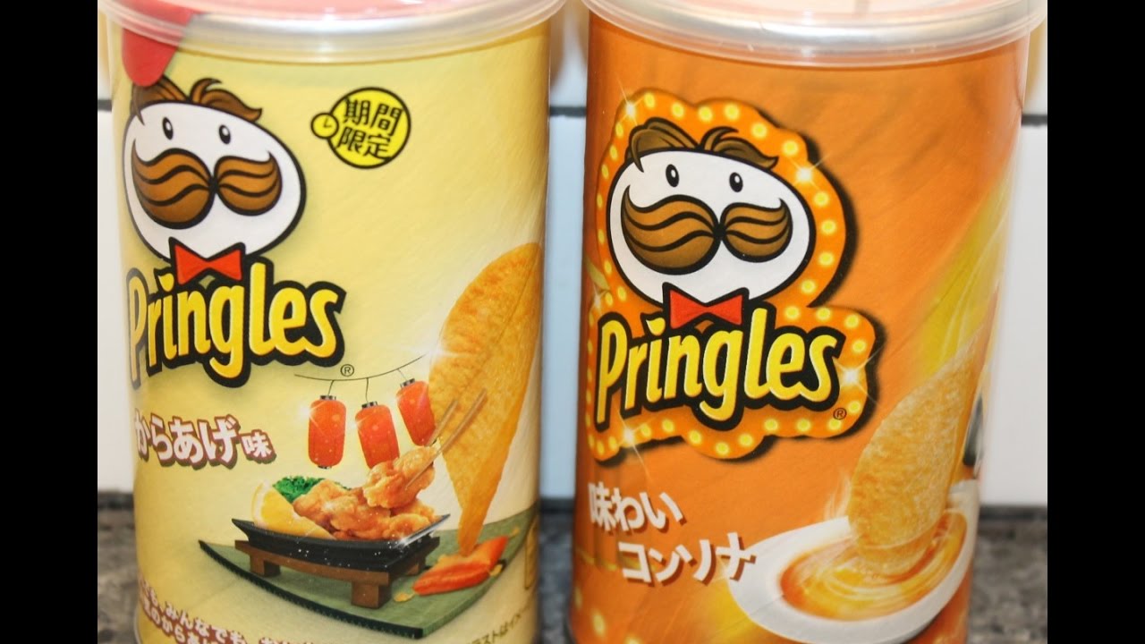 Fried Chicken Pringles & Consommé Pringles Review - YouTube