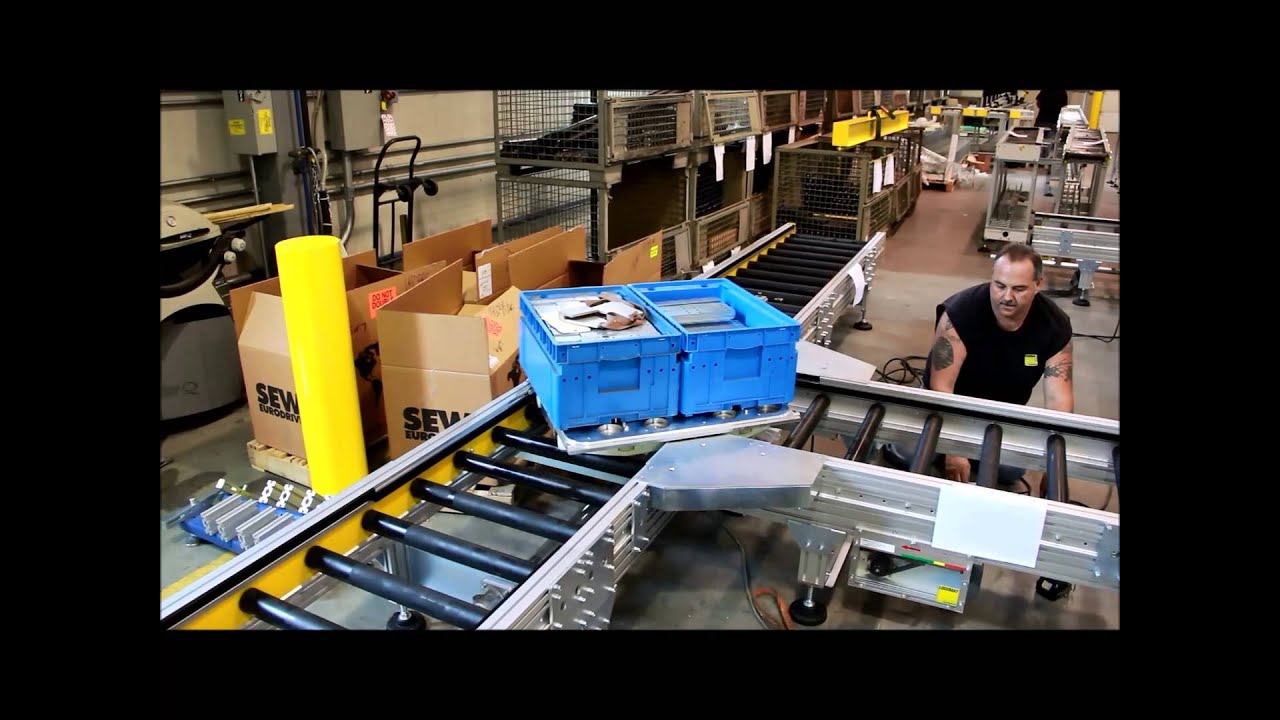 LOGO!MAT Diverter / Junction for heavy duty conveyor systems - YouTube