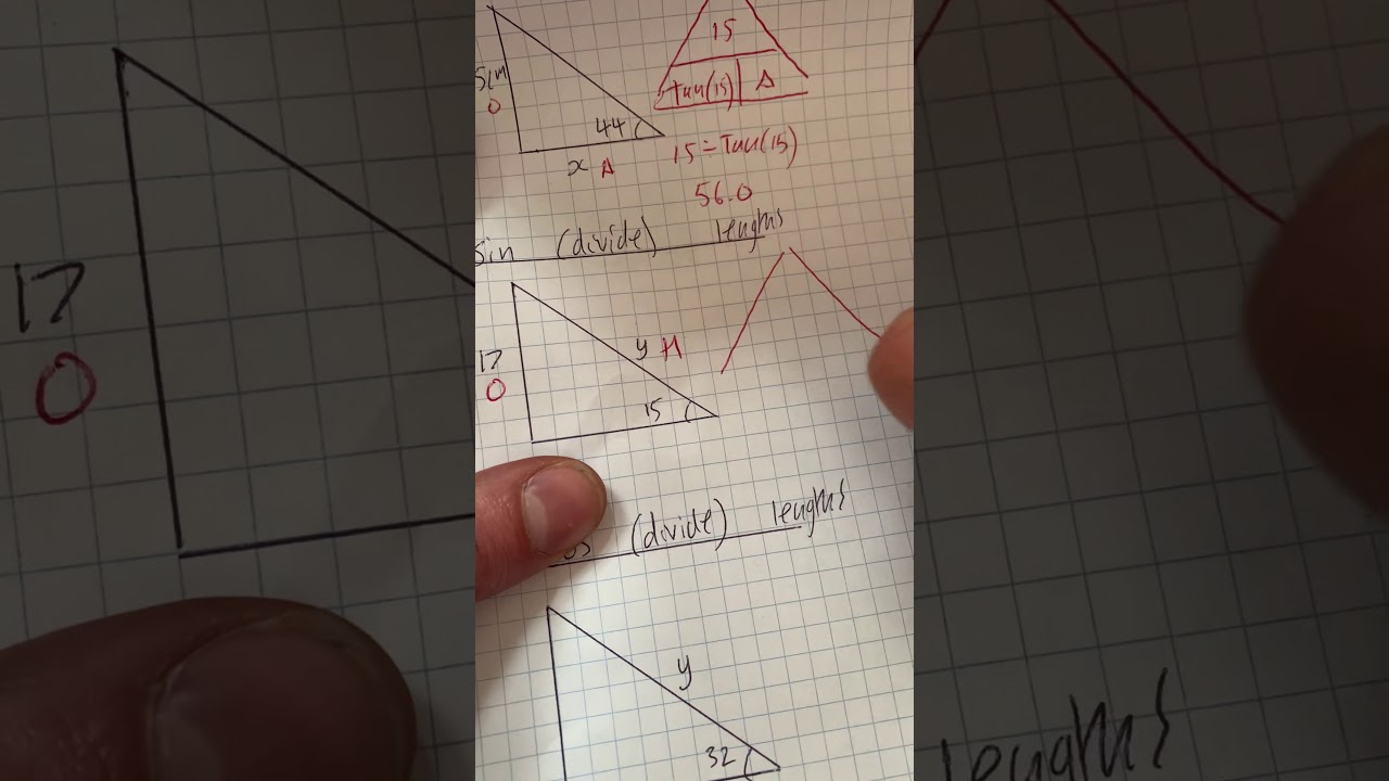 254 Sin finding side (dividing) - YouTube