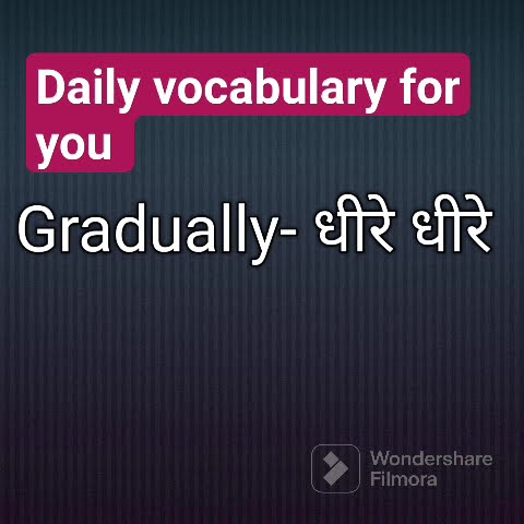 Gradually Meaning In Hindi#onewordenglishvocabulary#encouraging# ...