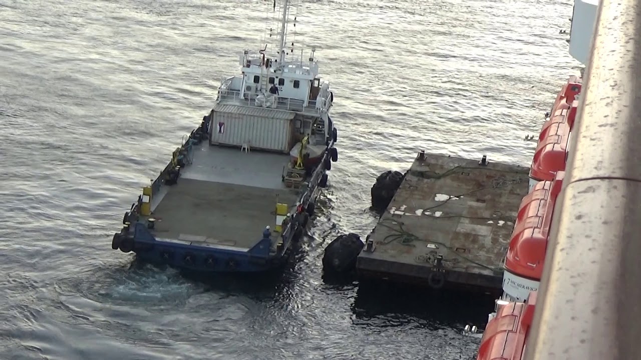 MSC Meraviglia Bunkering Operations Valletta Malta - YouTube