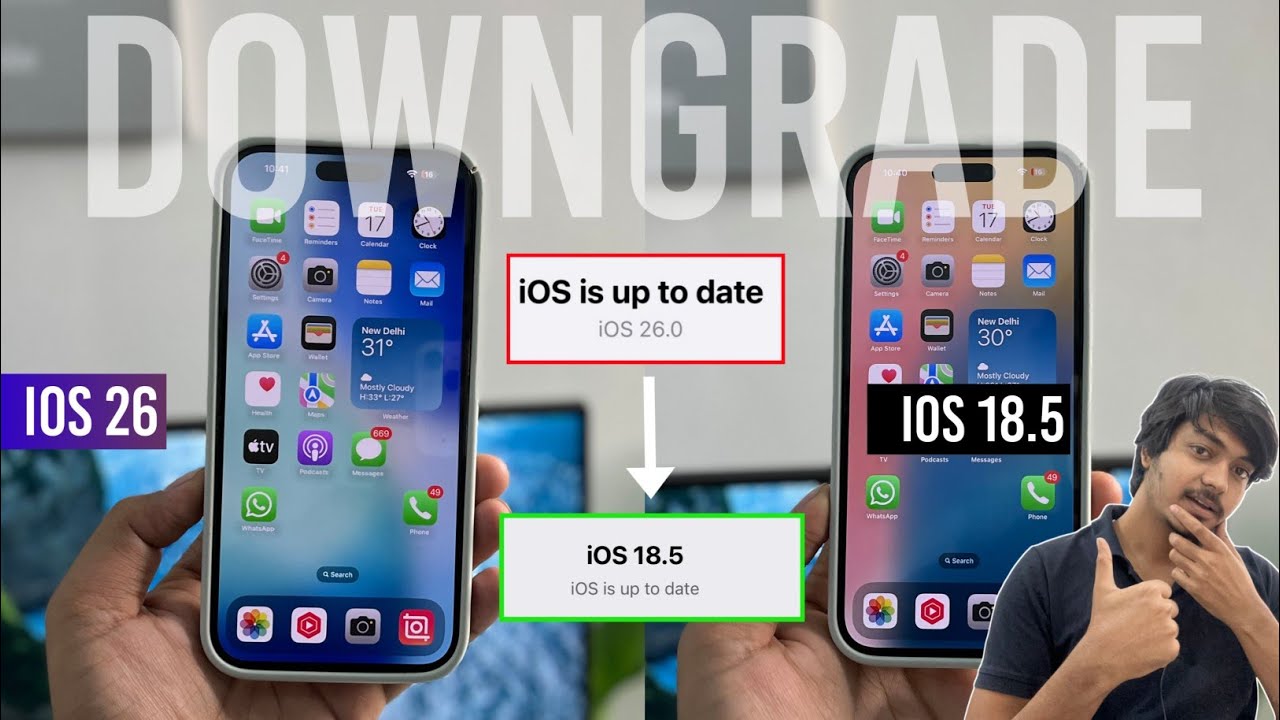 How To Downgrade iOS 26 To 18 | How To Downgrade iOS 26 To 18 without ...