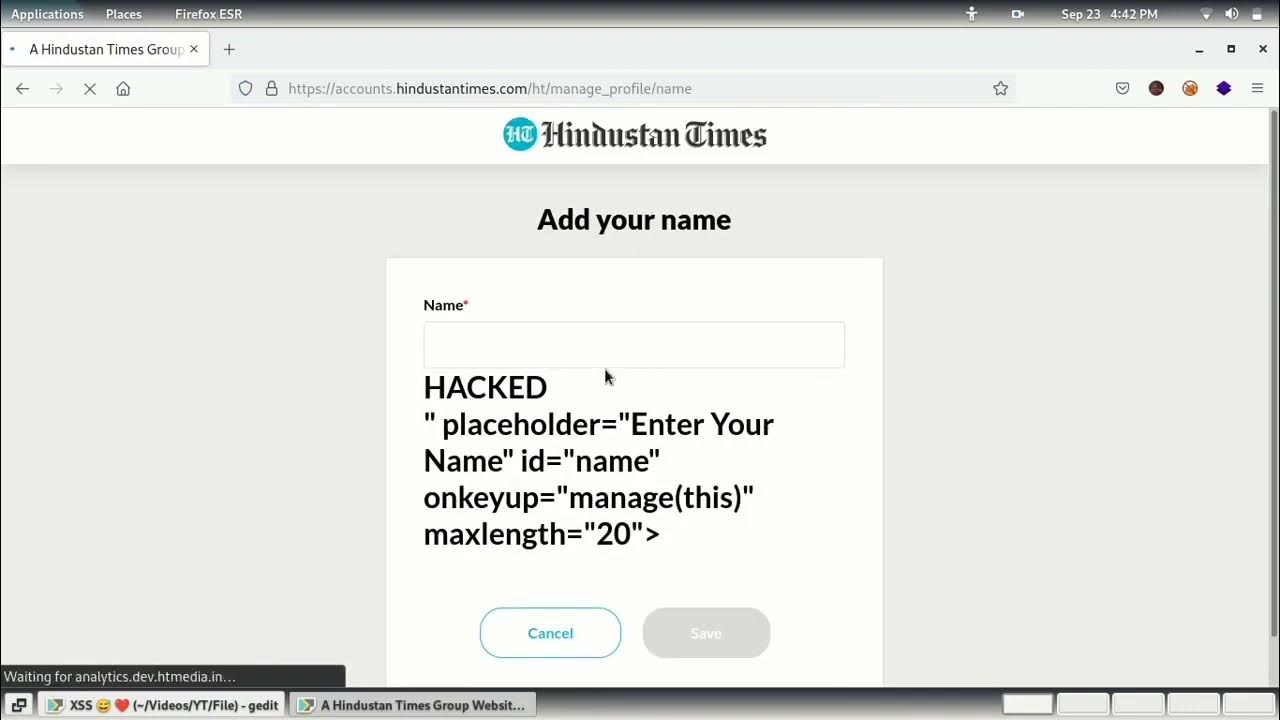 HTML Injection With Profile Pagë | Bugbounty Hunting | Chhota Hacker - YouTube