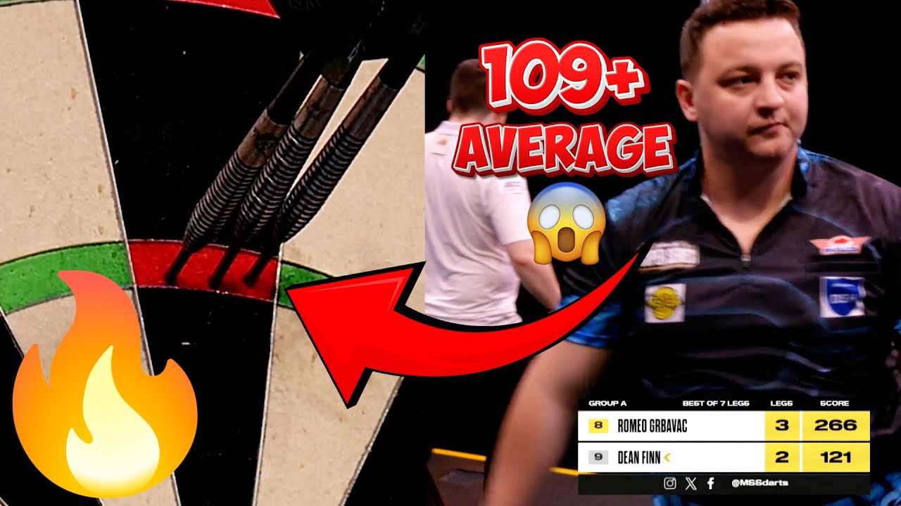 CROATIAN SUPERSTAR! 🇭🇷 | Romeo Grbavac 109+ Average | Full Darts Match ...