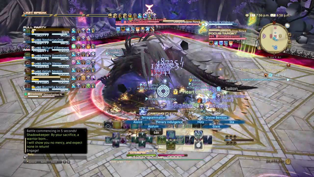 FFXIV: Shadowkeeper (E10S) WHM POV - YouTube