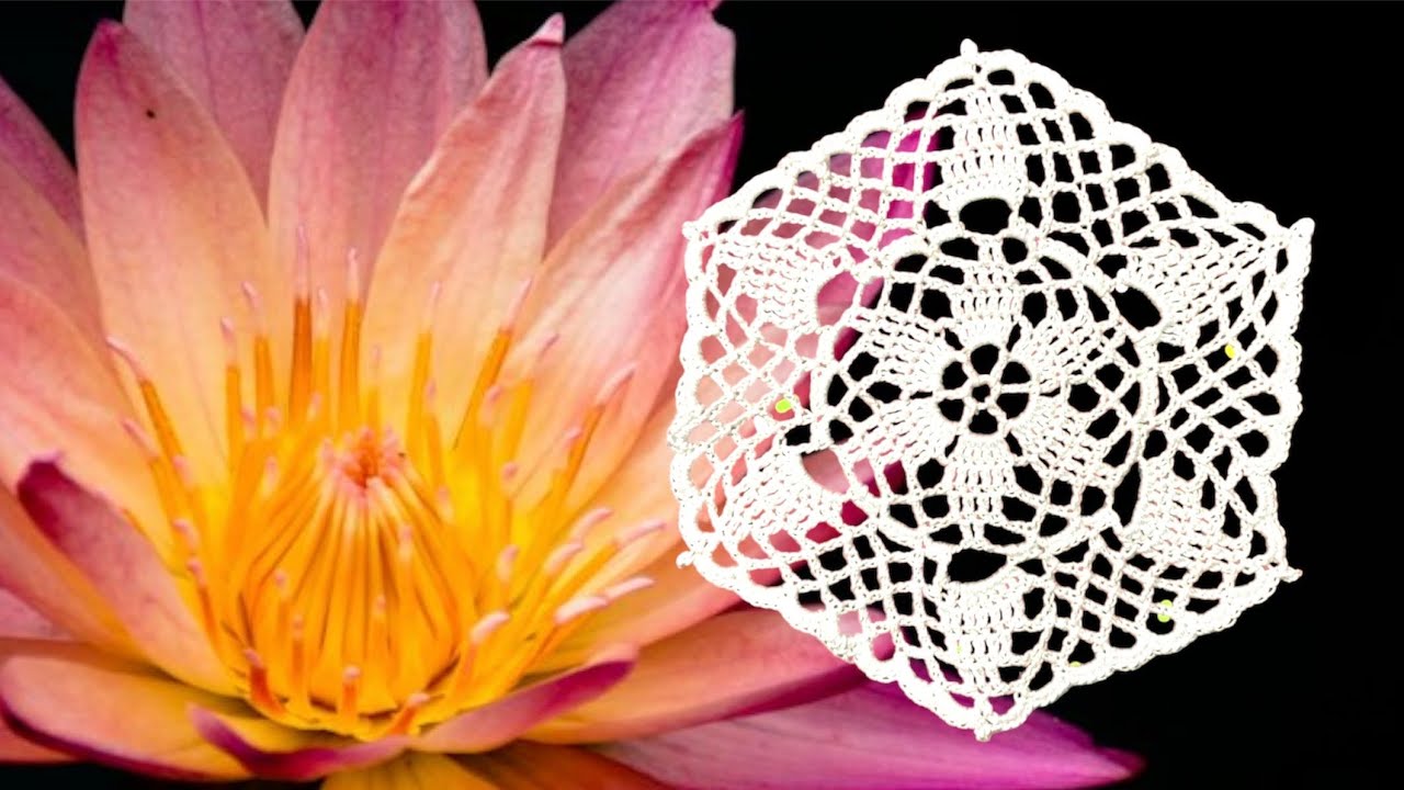 How to do a doily with basic crochet stitches. - YouTube