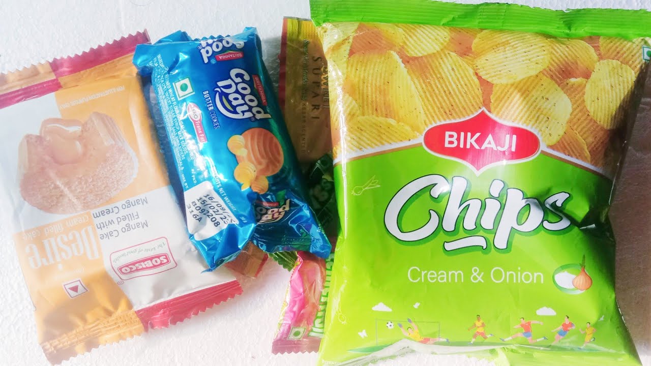 Chips Packet Opening, Surprise, Good Day Biscuits, Satisfying Color ...