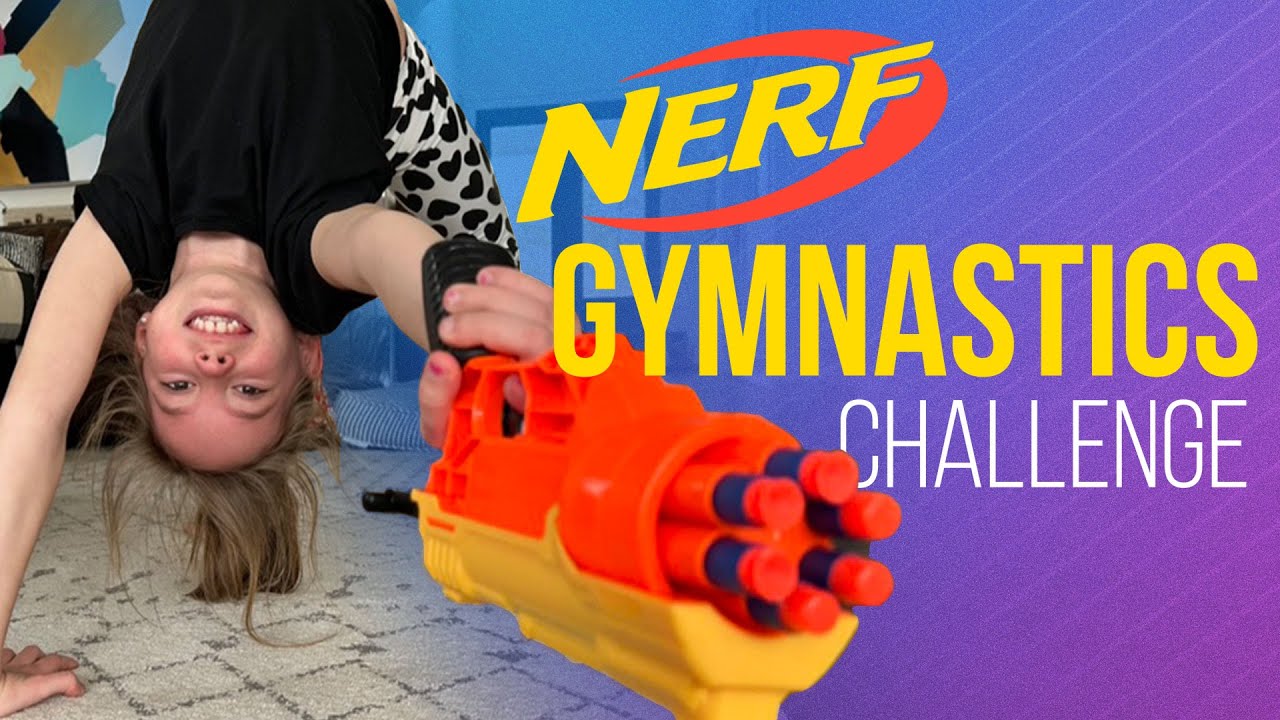 NERF/Gymnastics Obstacle Challenge - Kid Quest - YouTube