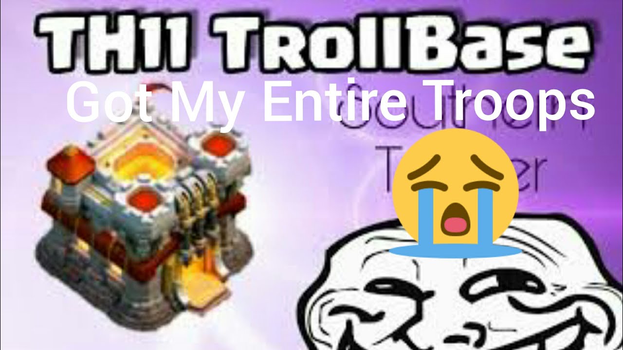OMG!!! Super Troll Base With Bomb Towers & Giant Bombs. Got My Entire ...