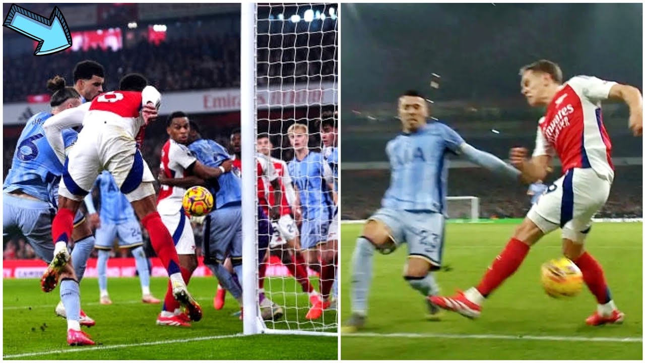 Arsenal goal vs Tottenham after controversial corner referee misses ...