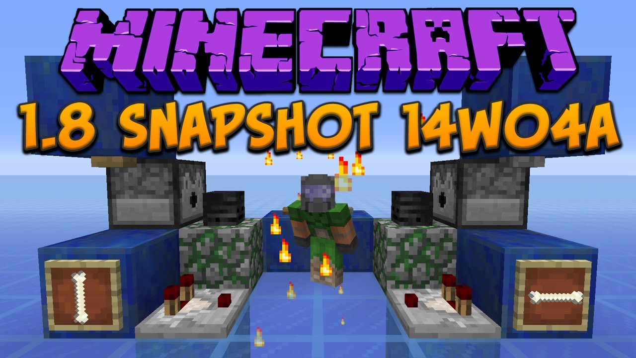 Minecraft 1.8 Snapshot 14w04a: Villager Farming, Item Frames & Particles - YouTube
