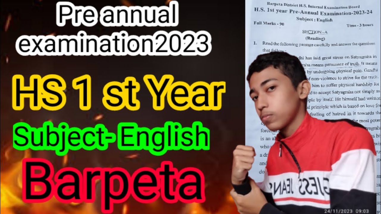 HS 1 St Year Pre Annual Examination Barpeta District Subject English hs-1-st-year-pre-annual-examination-barpeta-district-subject-english