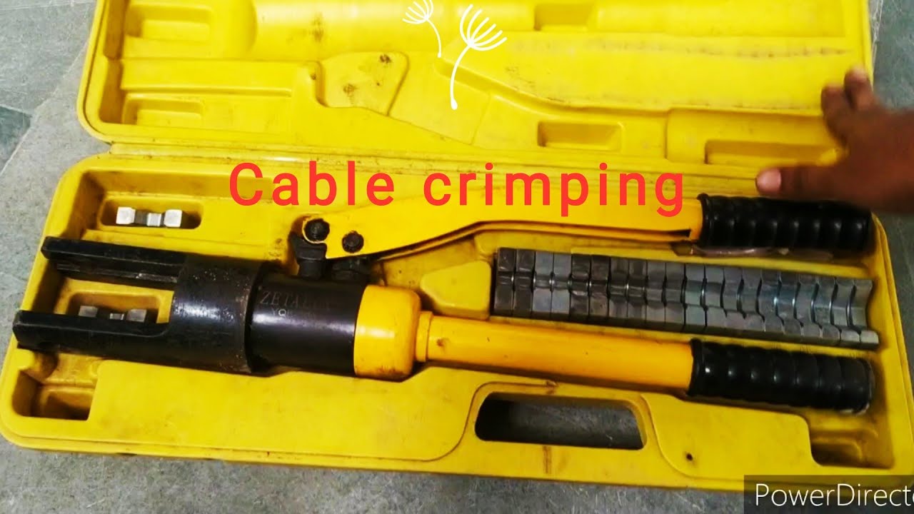 #Cablecrimping #hydraulic cable crimping - YouTube