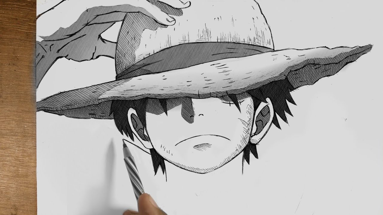 ONE PIECE Episode 1015 : Drawing Monkey D Luffy "Using only 1 PEN ...
