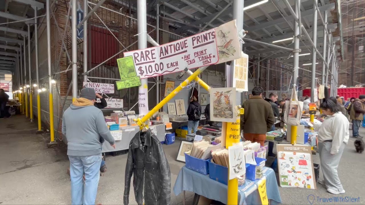 NYC's Hidden Flea Market | Parking Lot Bazaar | Apartment Thrifting ...