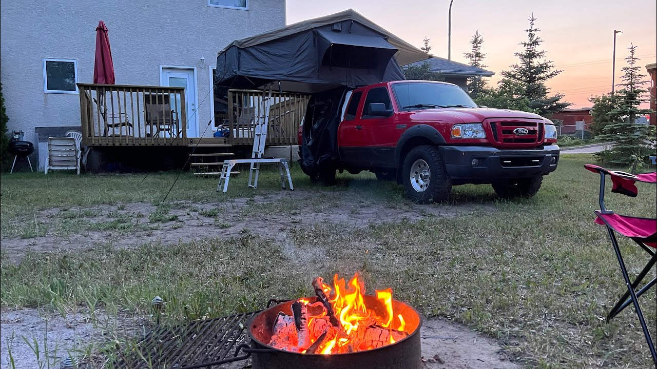Ford Ranger Roof Top Tent Review Backyard Camping - YouTube