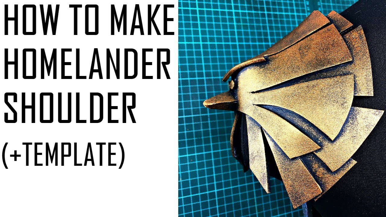 HOMELANDER Shoulder protection (THE BOYS) how to make - YouTube