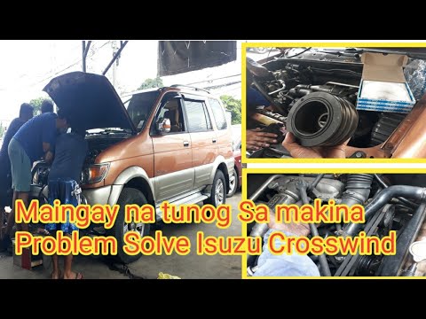 Isuzu crosswind noisy pulley problem - YouTube