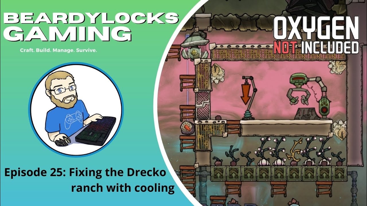 Second cooling loop to fix the Drecko farm! Oxygen Not Included Episode ...