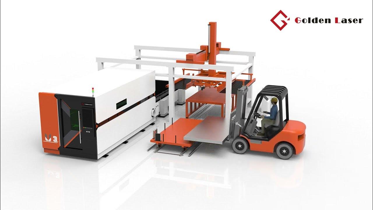 Automated Fiber Laser Cutting Machine – Auto Loading & Unloading System for High Efficiency ...