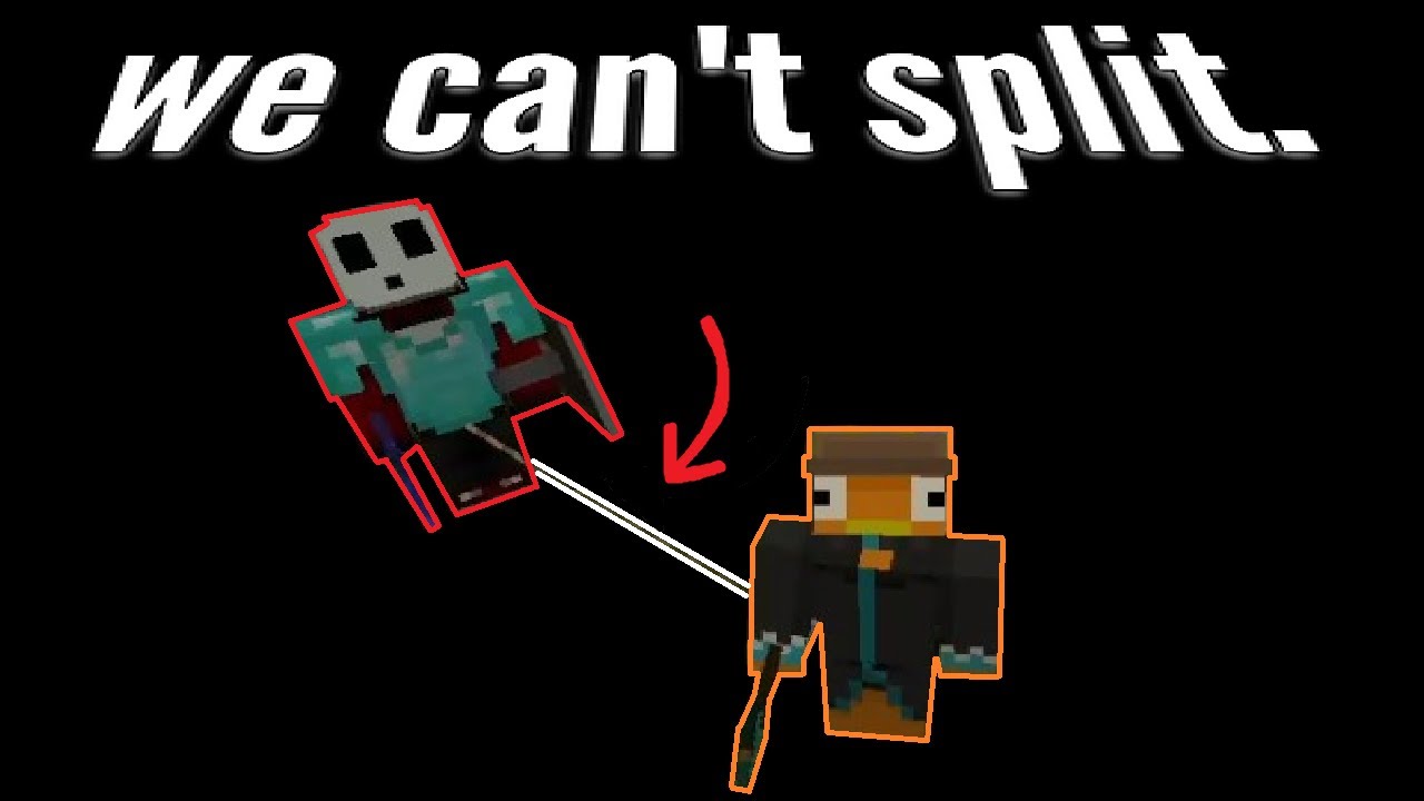 Minecraft, but we're CHAINED TOGETHER - YouTube